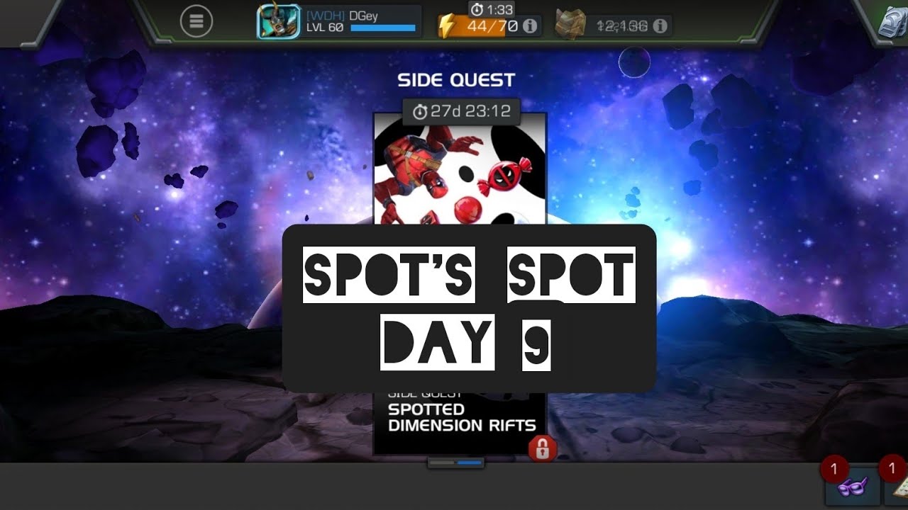 MCOC Spot's Spot - Day 9 #spotted #dimension - YouTube