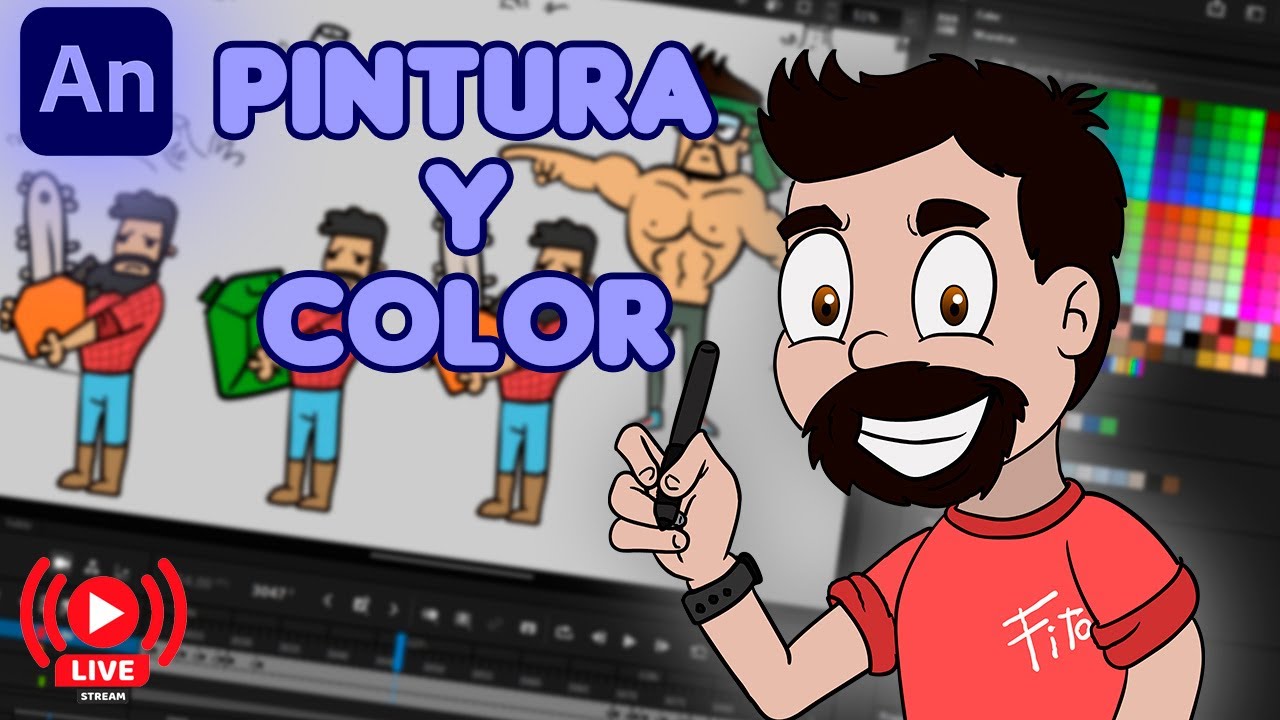 🔴Pintura y Color en Adobe Animate | LIVE 🔴 - YouTube