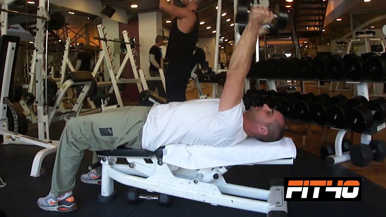 ARM EXTENSION DUMBBELL BENCH - YouTube