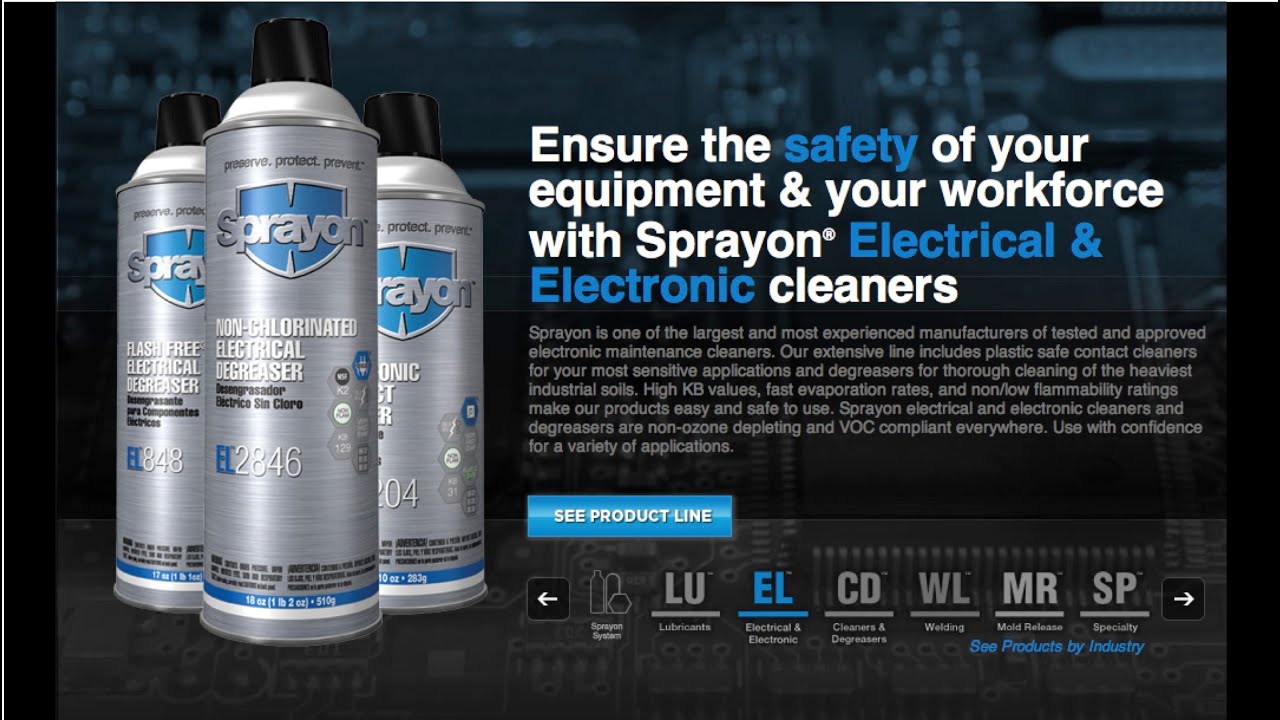 Sprayon Products - Electrical & Electronic Products - YouTube