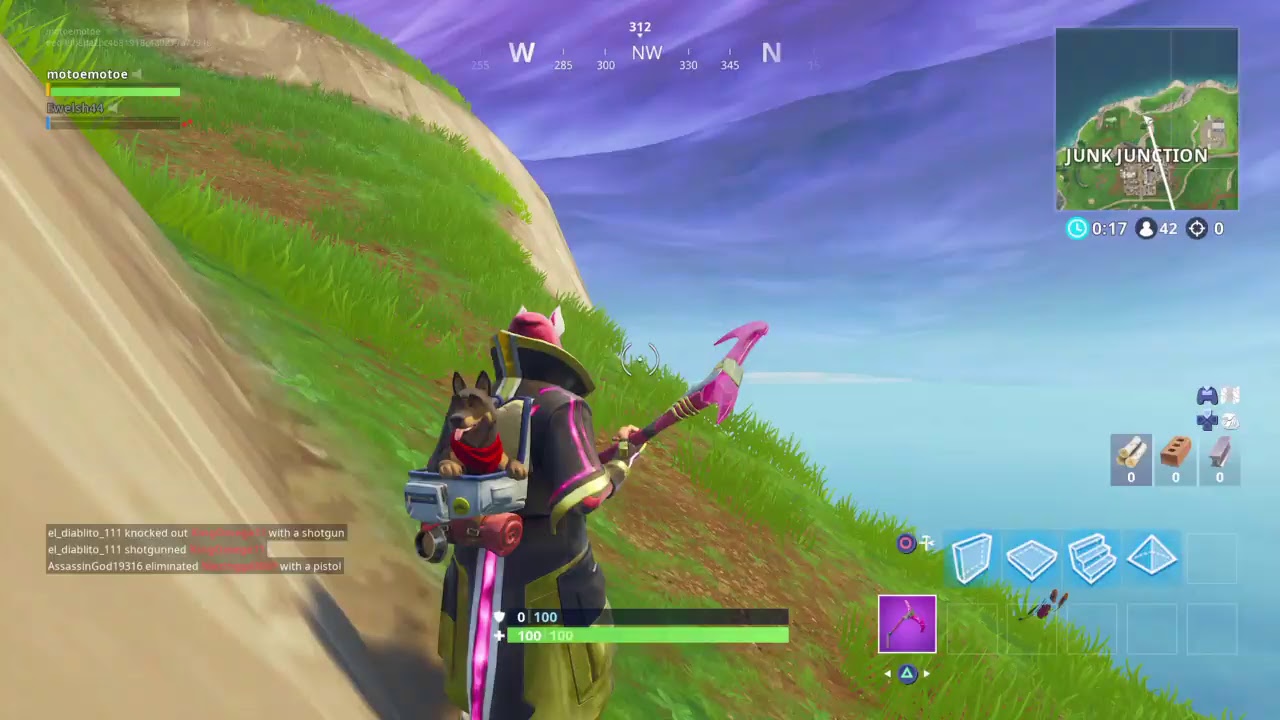 Zero v-buck emote fortnite gameplay - YouTube