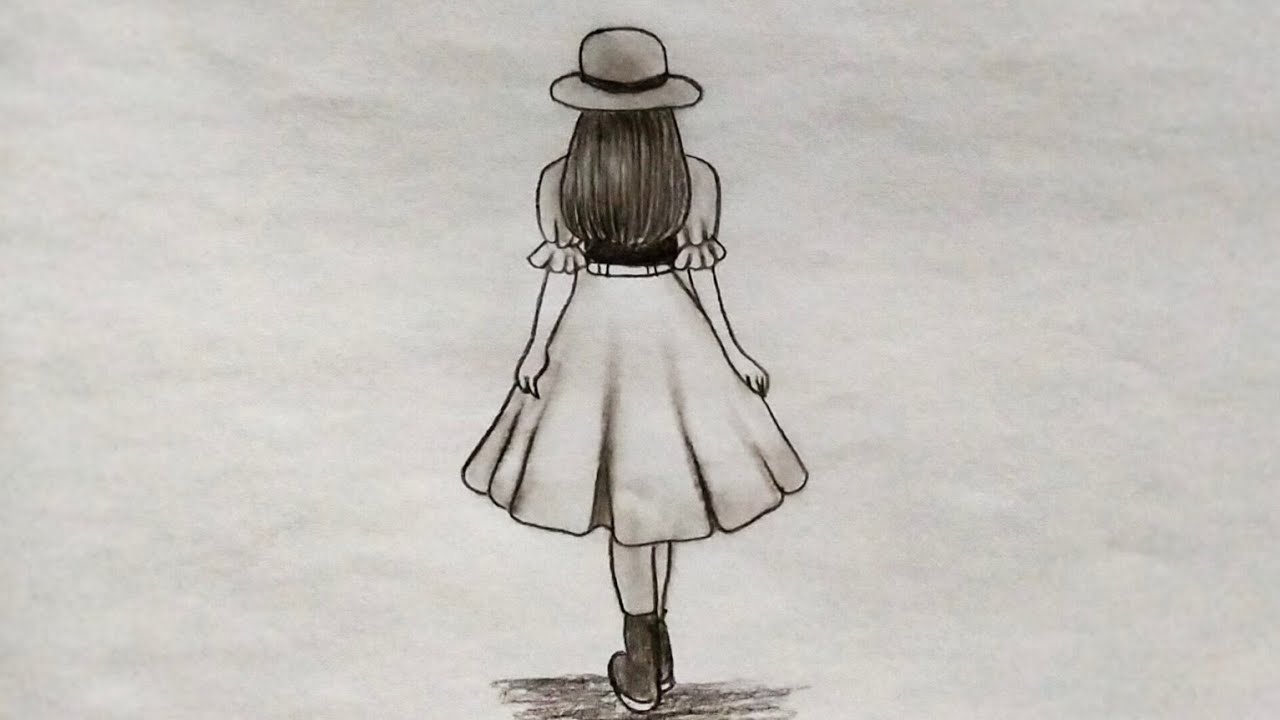 How to draw a simple Girl Backside - Drawing tutorial || Pencil sketch ...