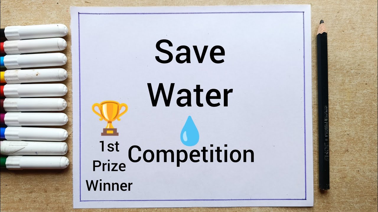 World Water Day Drawing || Save Water Competition Drawing || Water Day ...
