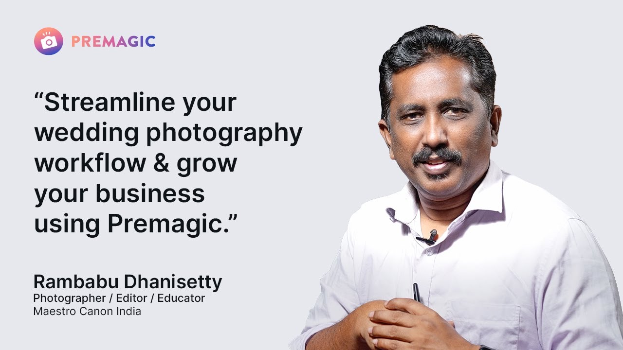 Improve your wedding photography workflow using Premagic. - YouTube