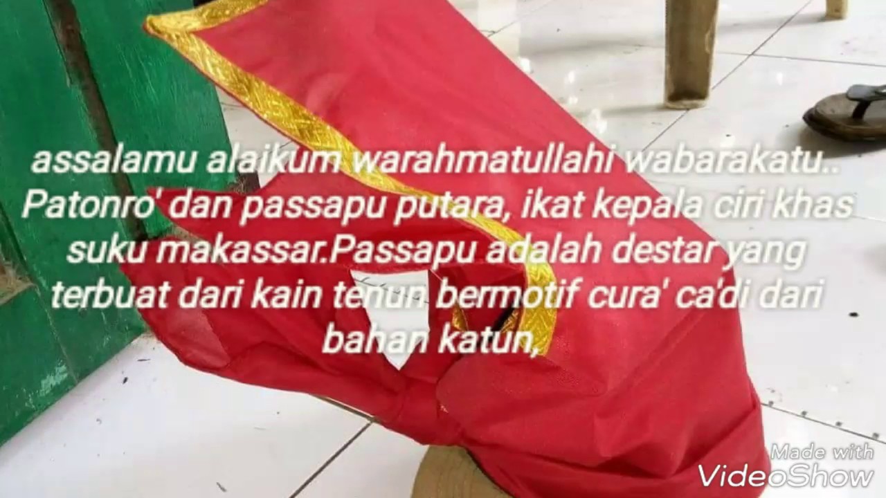 patonro'/ passapu' makassar. - YouTube
