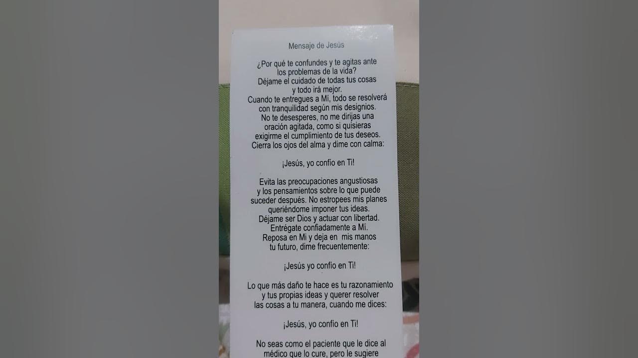 conversación con Jesús de la Misericordia durante 33 Días - YouTube