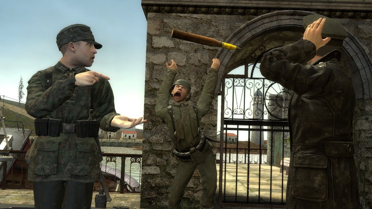 Fire in the hole Incident 1944 colorized - YouTube