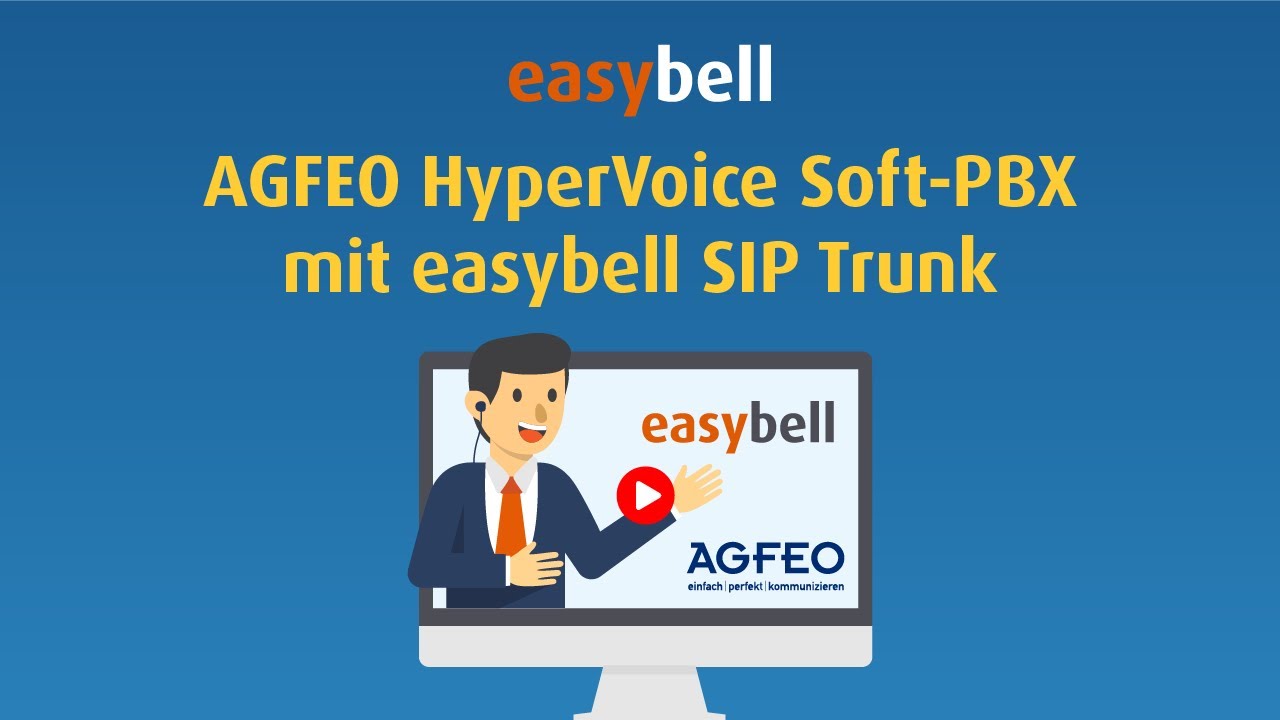 easybell Webinar: AGFEO HyperVoice Soft-PBX mit easybell SIP Trunk - YouTube