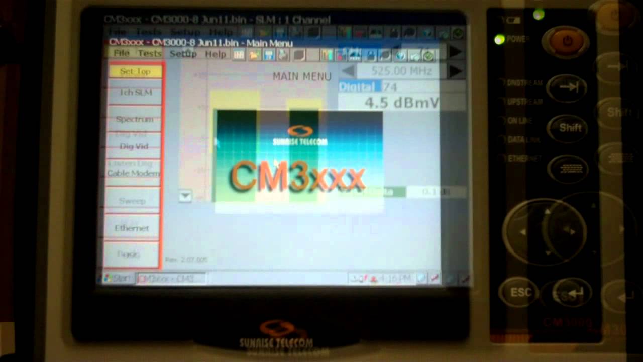Channel SLM and Full Channel Scan (CM2000, CM3000, CM3800) - YouTube