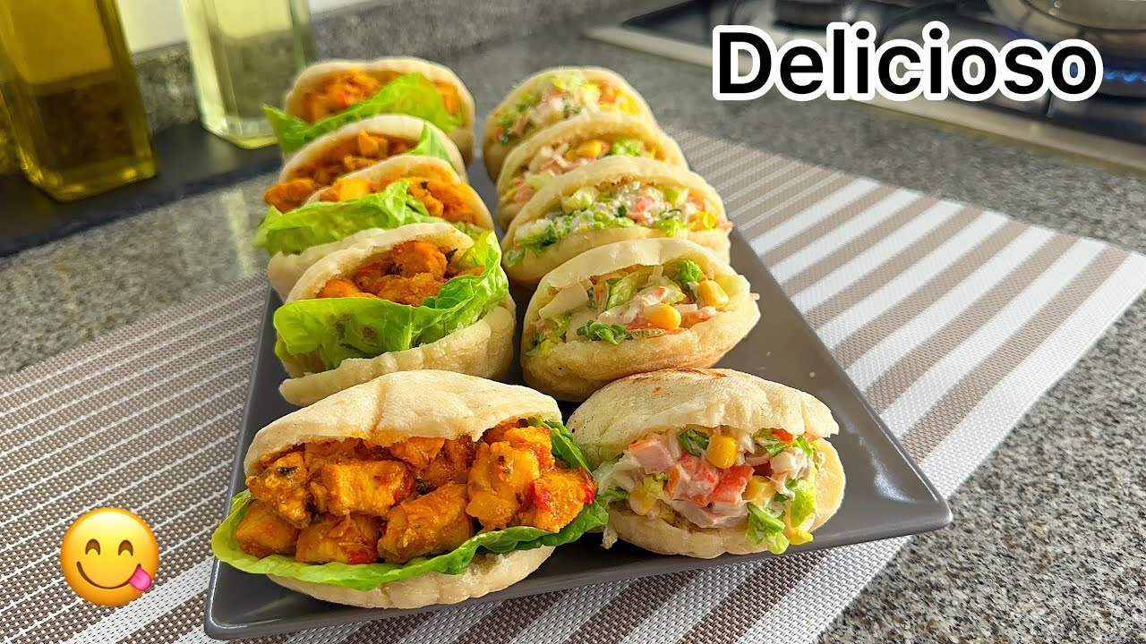 Batbut relleno de pollo y salado Fácil de hacer y riquísimo - YouTube