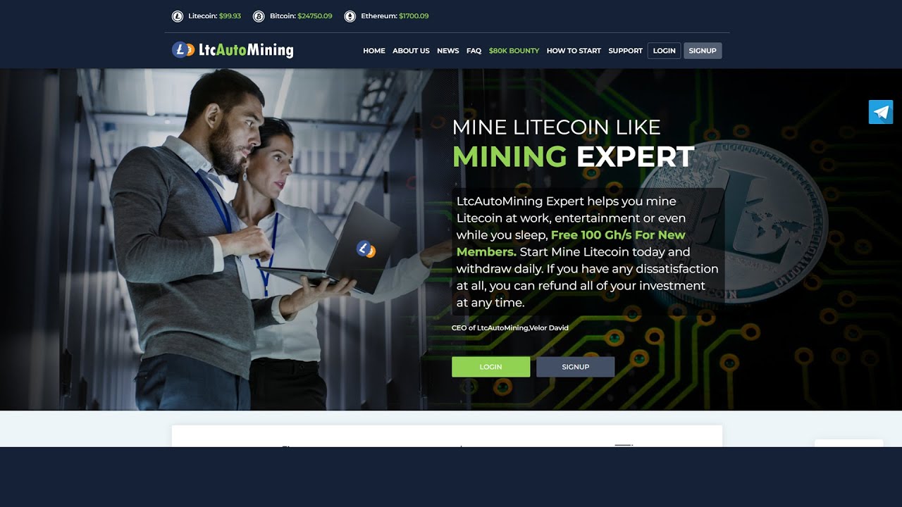 100% Free Withdrawal | Litecoin Cloud Mining Website | Ltcautomining ...