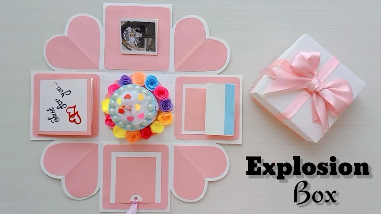 How to make Explosion box / DIY Valentine's Day Explosion Box ...