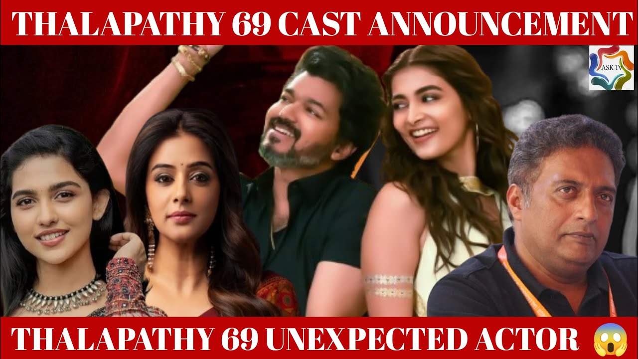 Thalapathy 69 Cast Annoucement | Thalapathy Vijay | H Vinoth | Kvn ...