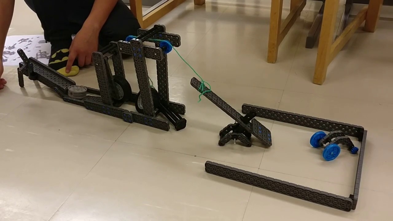 ROBOTIIKKA: Vex IQ Chain Reaction Device: "Parking the Car" - YouTube