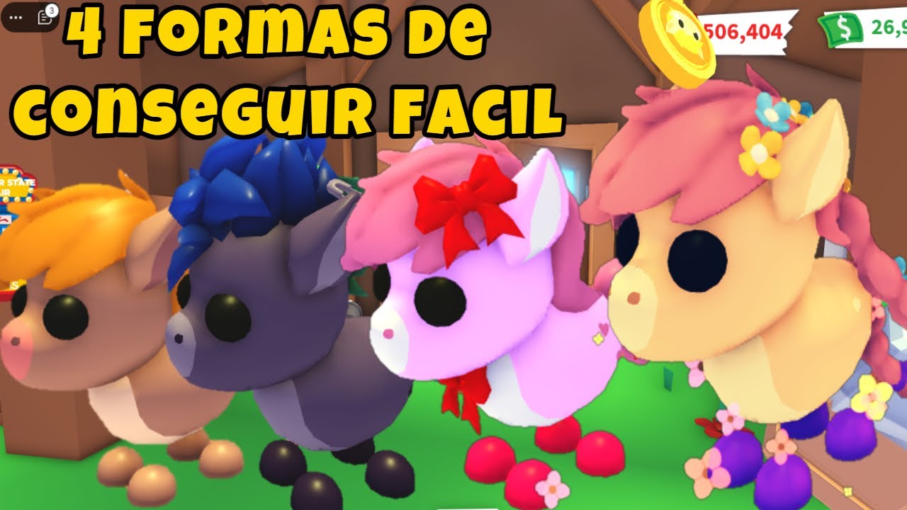 4 FORMAS DE CONSEGUIR PONIS DE ESTABLO FACIL Y RAPIDO EN ADOPT ME - YouTube