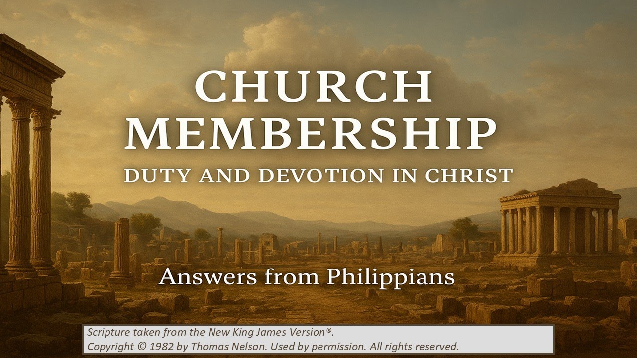 Church Membership: Duty & Devotion in Christ (3) - YouTube