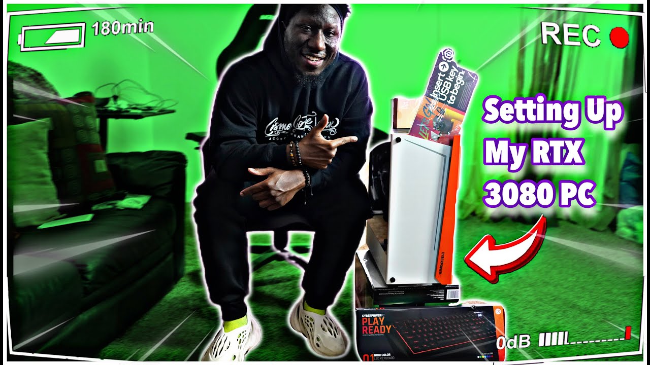 Setting Up My CyberPowerPC RTX 3080 Prebuilt Gaming PC Unboxing - EVGA ...