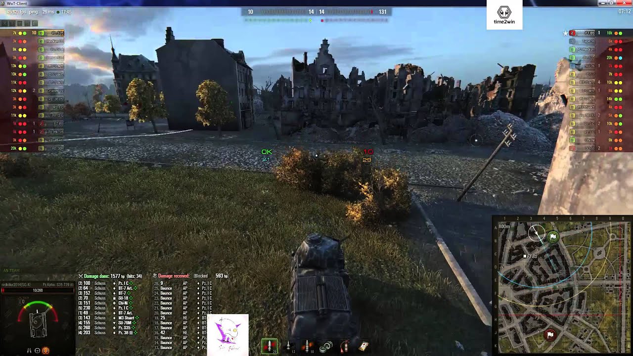 World of Tanks - Replay [deutsch][HD] 136 - Pz.Kpfw. S35 739 (f) - YouTube