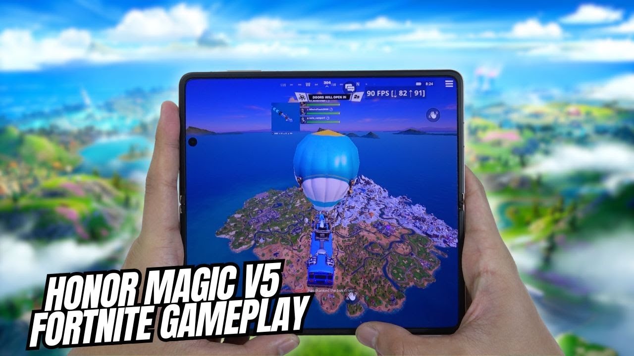 HONOR MAGIC V5 Fortnite Mobile Gameplay | Snapdragon 8 Elite - YouTube