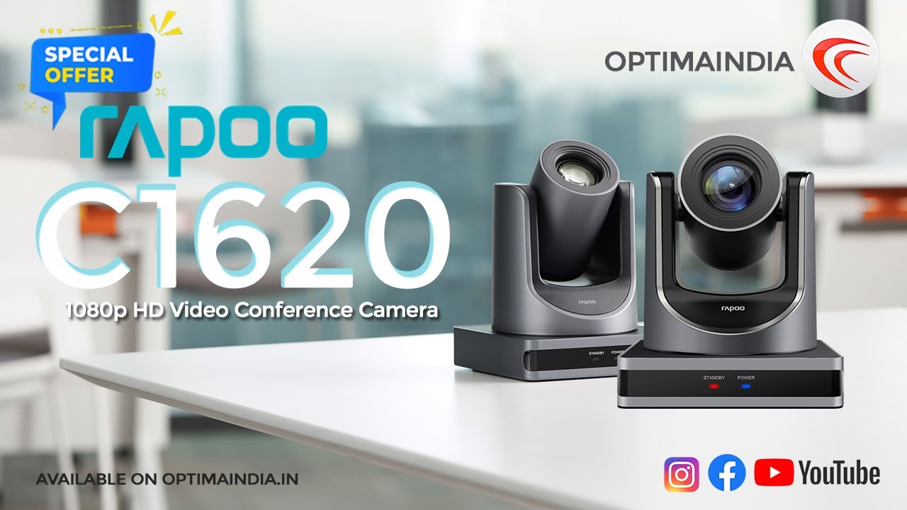 Rapoo C1620 HD Video Conference Camera | 360 degree rotation | 1080p ...