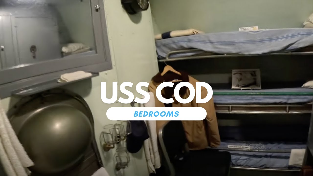 Bedrooms of the USS COD Submarine | Cleveland, Ohio - YouTube