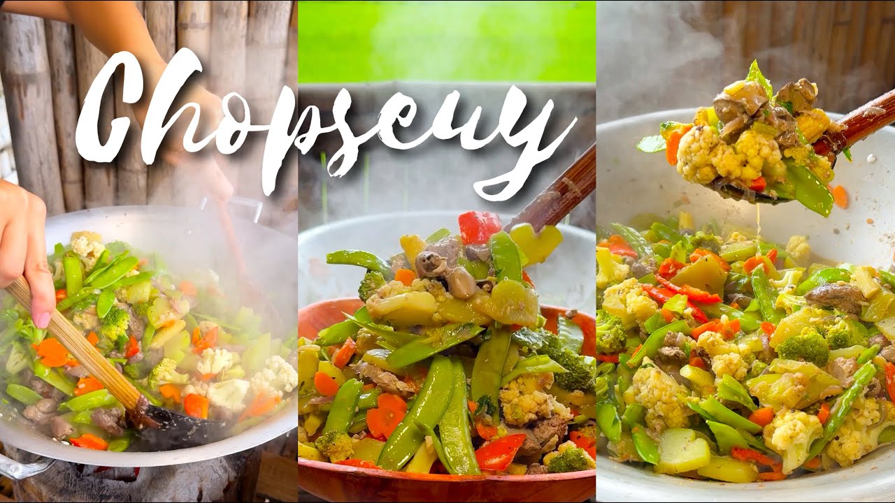 Filipino Style Stir-Fried Vegetables with Meat and Sauce | Chopseuy ...