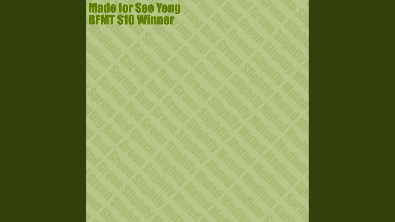 Slightly Muted Medium Spring Bud Green - YouTube