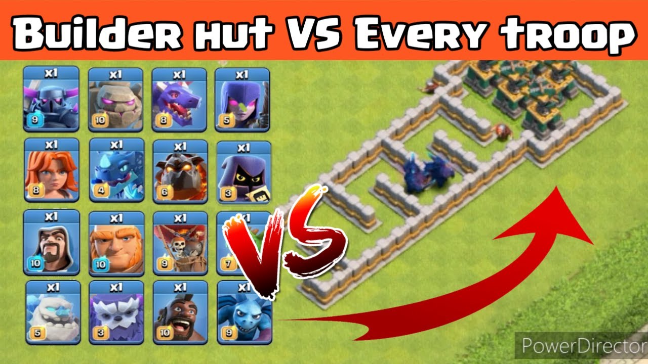#COC:Day 3 Max Builder hut VS every single troop @COC Reality - YouTube