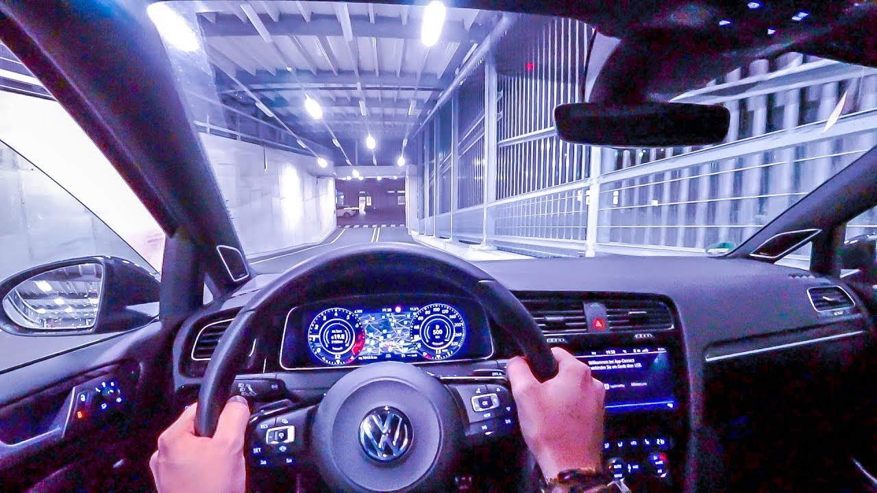 2019 VW Golf R 7.5 (300PS | OPF | AKRAPOVIC Exhaust) NIGHT POV DRIVE ...