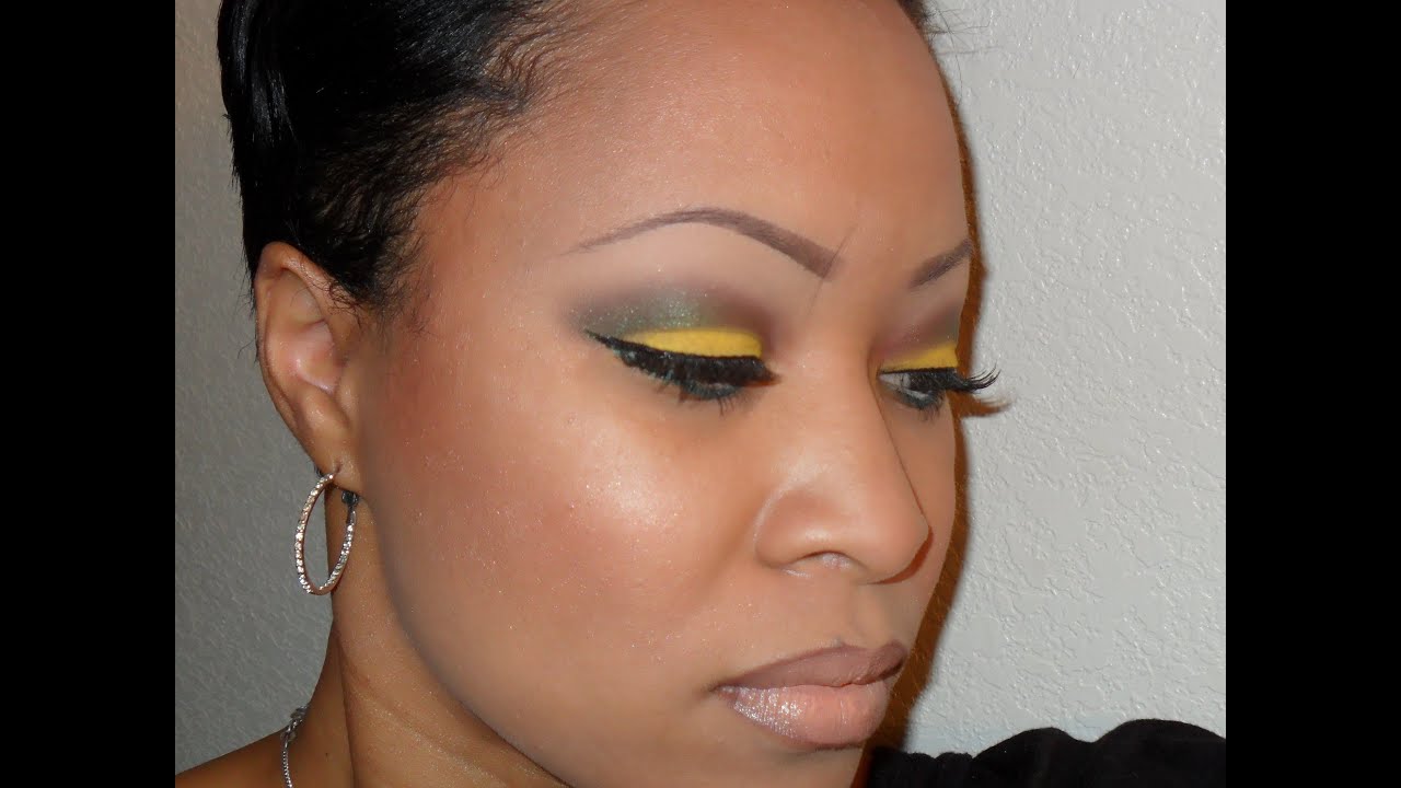MAKEUP TUTORIAL: MAC Chrome Yellow - YouTube