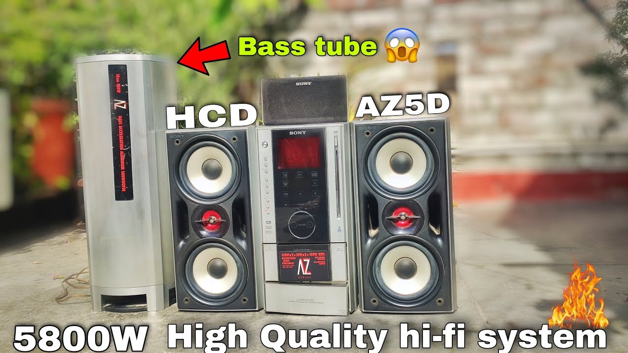 5800W HCD AZ5D Sony hifi music system with Bass tube🔥(Call:-8081243680 ...