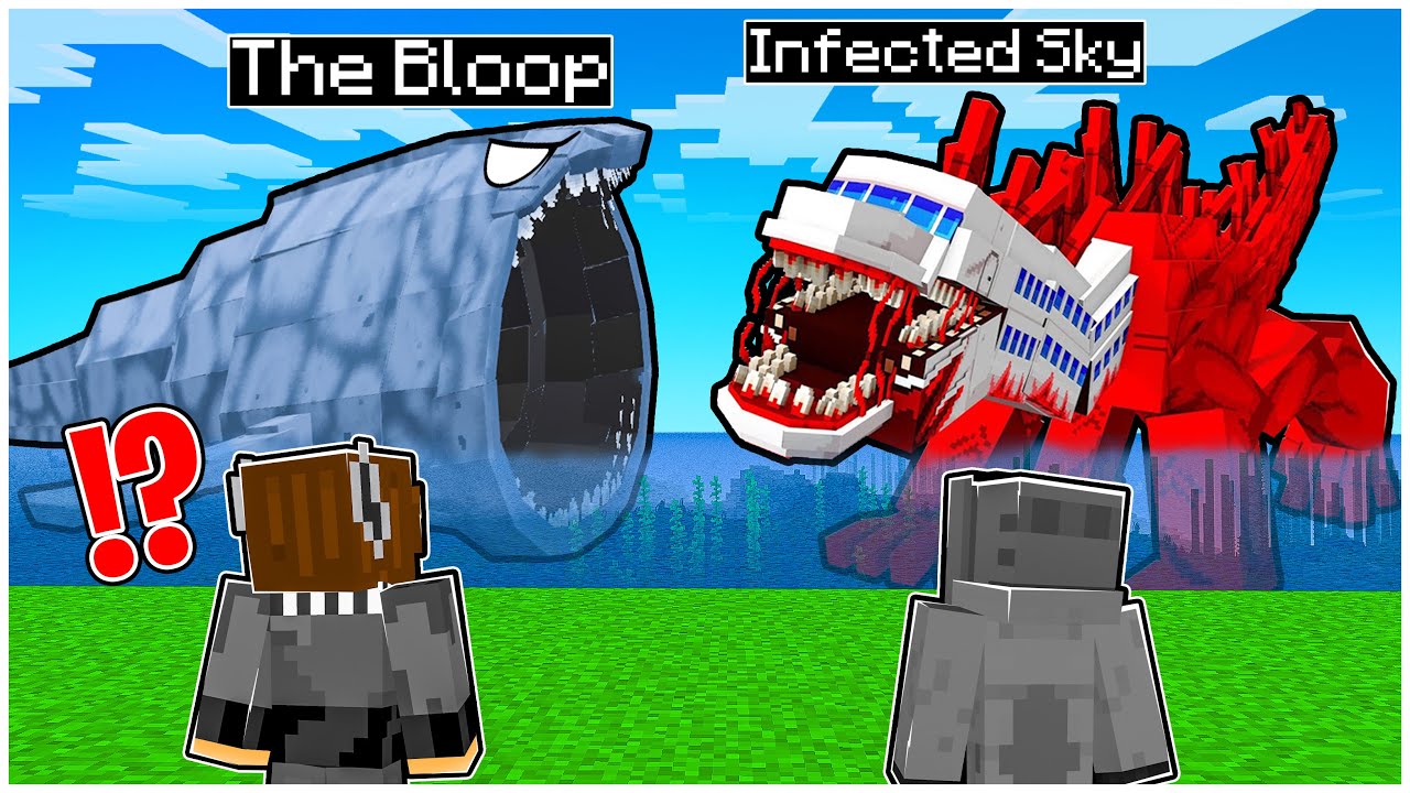 AKU MELIHAT PERTARUNGAN THE BLOOP VS INFECTED SKY RAKSASA DI MINECRAFT ...