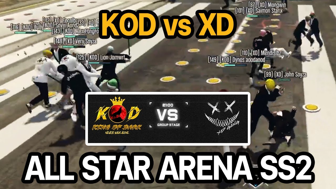 KOD vs XD ALL STAR ARENA SS2 มุมนักพากย์ | GTA STAR TOWN - YouTube
