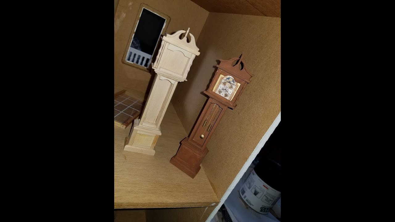 Dollhouse Grandfather Clock (Part 1,2 &3) - YouTube