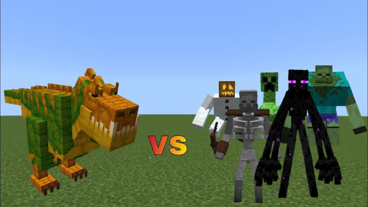 Tremorsaurus vs Mutant Monsters | Minecraft Java | Mob Battle - YouTube