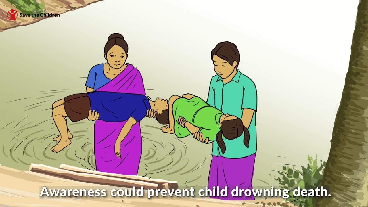 Drowning prevention animation with subtitle - YouTube
