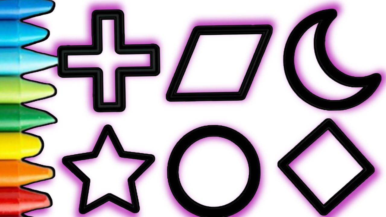 shapes drawing for kids,learn 2d colors for toddlers|preschool learning ...