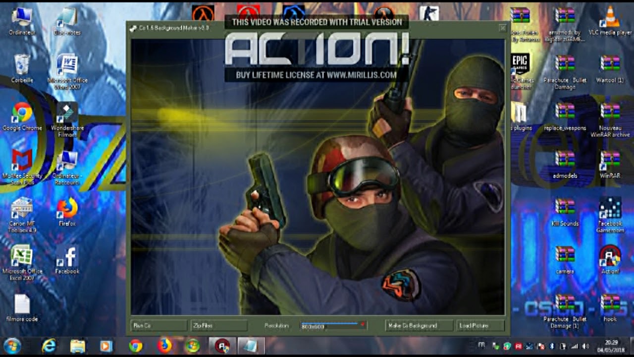 how change your cs 1.6 background - YouTube
