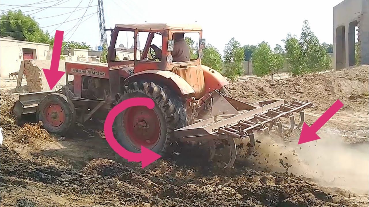 Old is Gold Tractor | Belarus Mtz 50 tractor with front blade & power ...