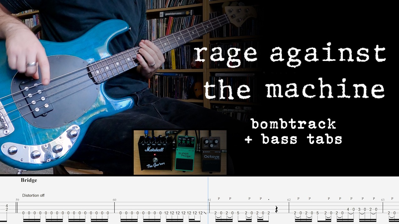 Rage Against The Machine - Bombtrack - Bass cover + tabs - YouTube