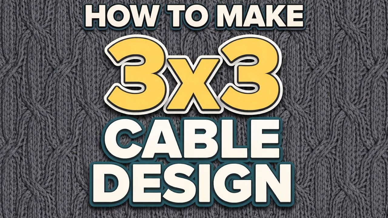 How to make 3x3 cable design | hqpds program - YouTube