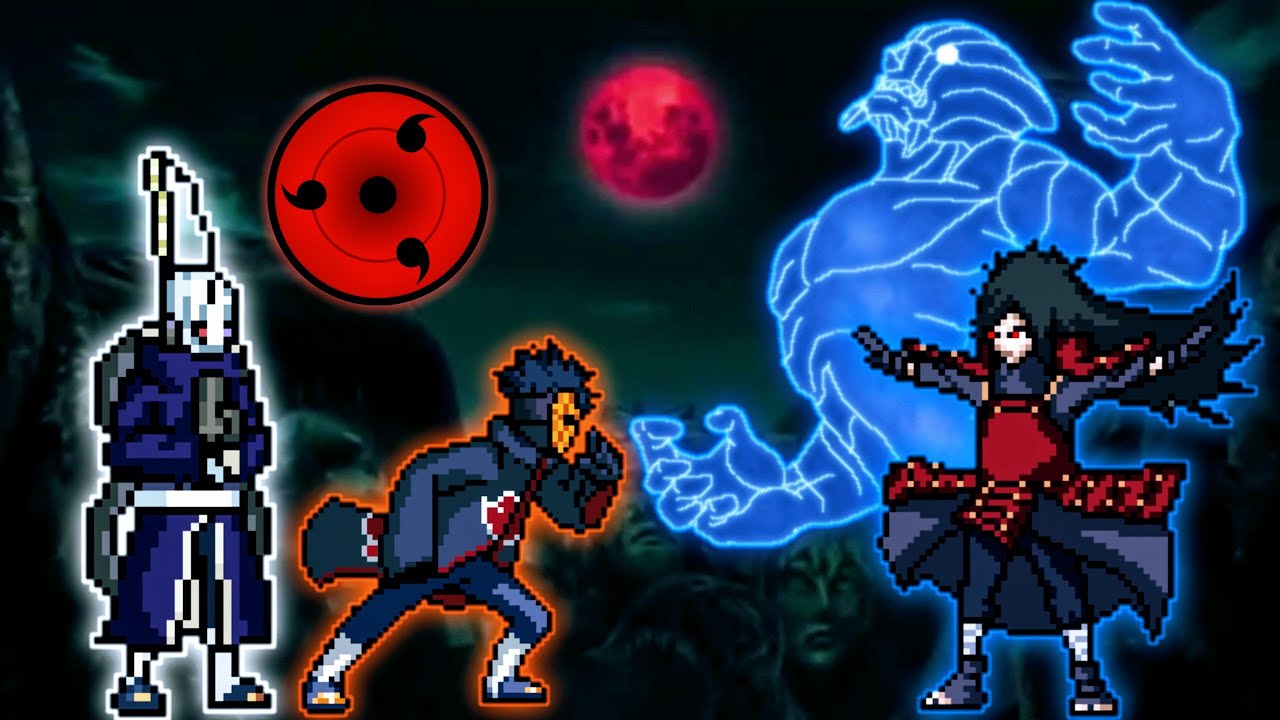 Tobi OP & Obito OP(All Form) VS Madara Uchiha V4 OP in Jump Force Mugen ...