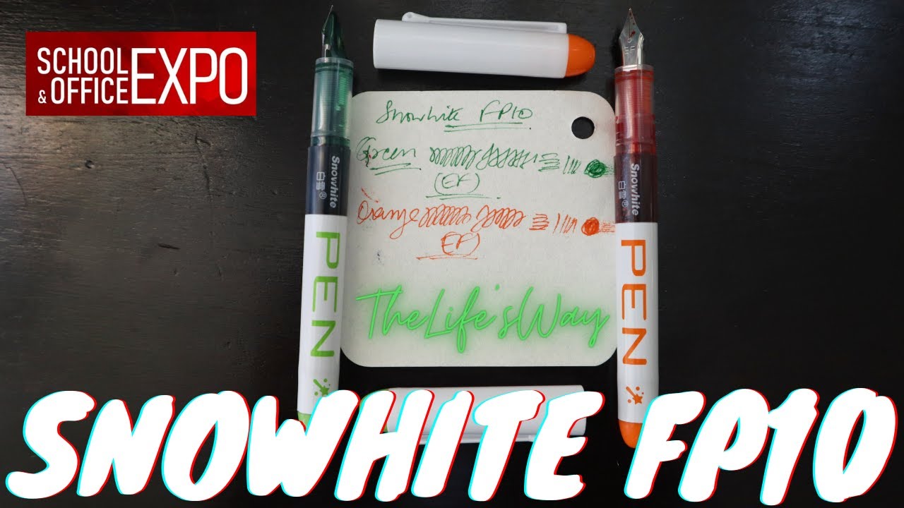 Snowhite FP10 Disposable Fountain Pen (EF Nib) - YouTube