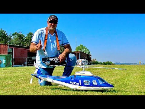AGUSTAWESTLAND A-109 RC SCALE MODEL ELECTRIC HELICOPTER WITH SOUND MODULE FLIGHT DEMONSTRATION