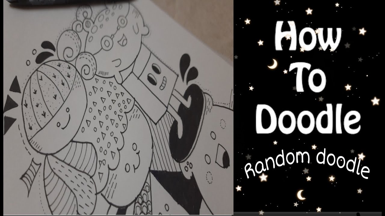 How to Draw Doodle || Let's do Doodling.|| Random Doodle || Doodle ...