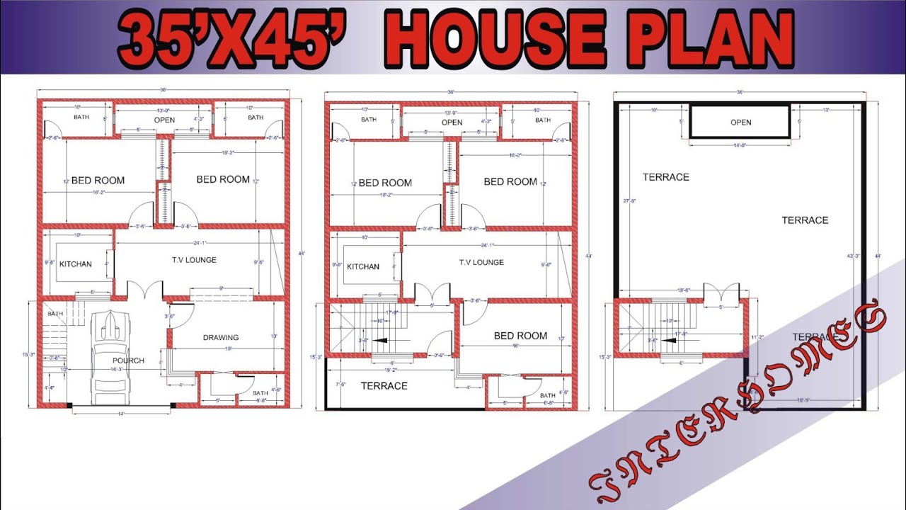 35x45 house plan. #homeplans #floorplans #home #houseplan #house # ...