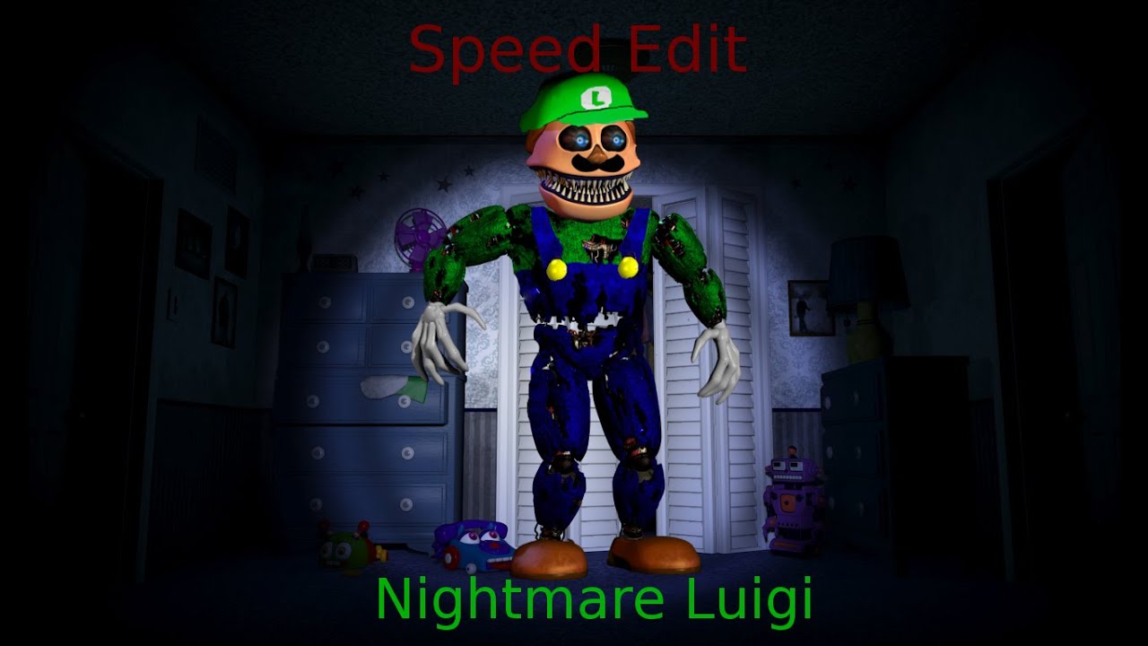 I WAS BORED... | Nightmare Luigi Speed Edit - YouTube