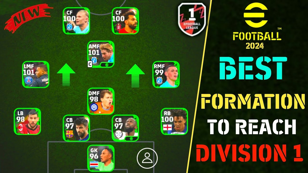 How to get 4-1-3-2 Formation in EFootball || Best Formation to reach ...