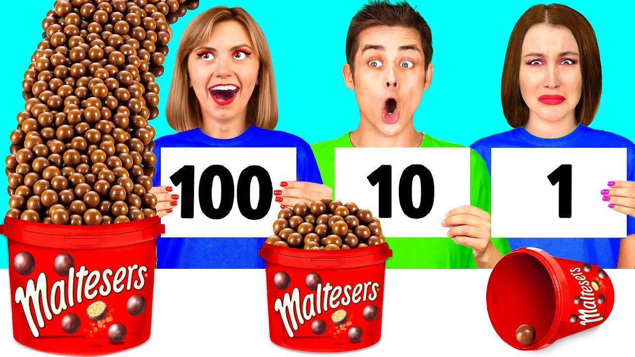 100 Слоев Еды Челлендж | Вкусные Рецепты от DaDaDa Challenge - YouTube
