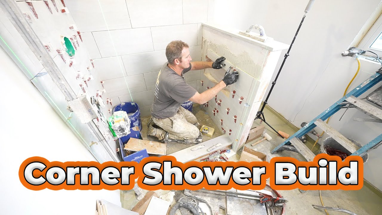 Building a Knee Wall for a Shower | Bathroom Remodel | PLAN LEARN BUILD ...